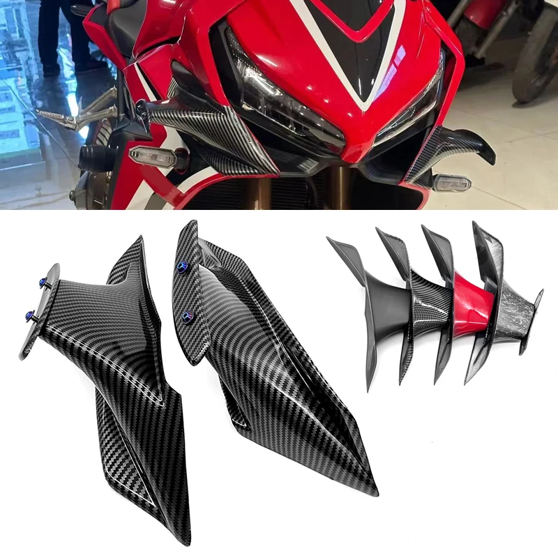 Fit For Honda CBR 650 R 2019-2022 2023 Front Light Cowl Side Winglet ...