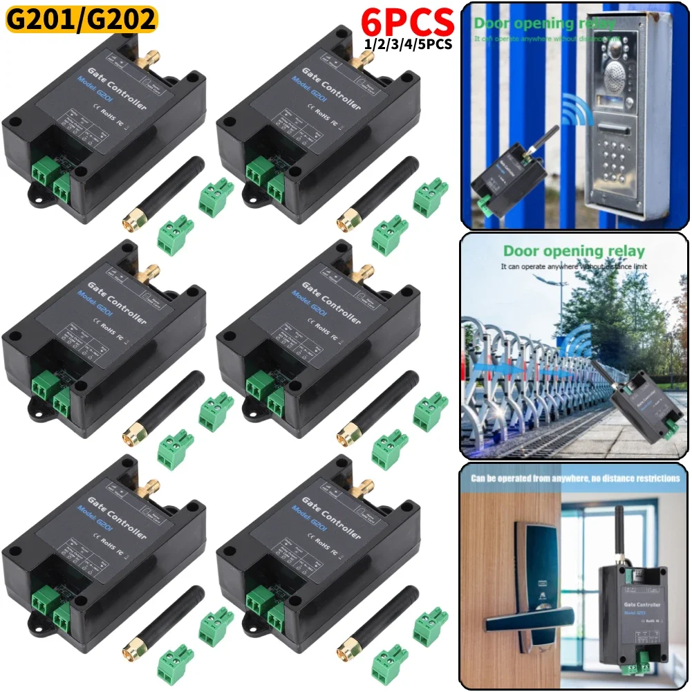 1-6Pcs-GSM-2G-4G-LTE-Gate-Opener-Controller-G202-G201-SMS-Remote ...