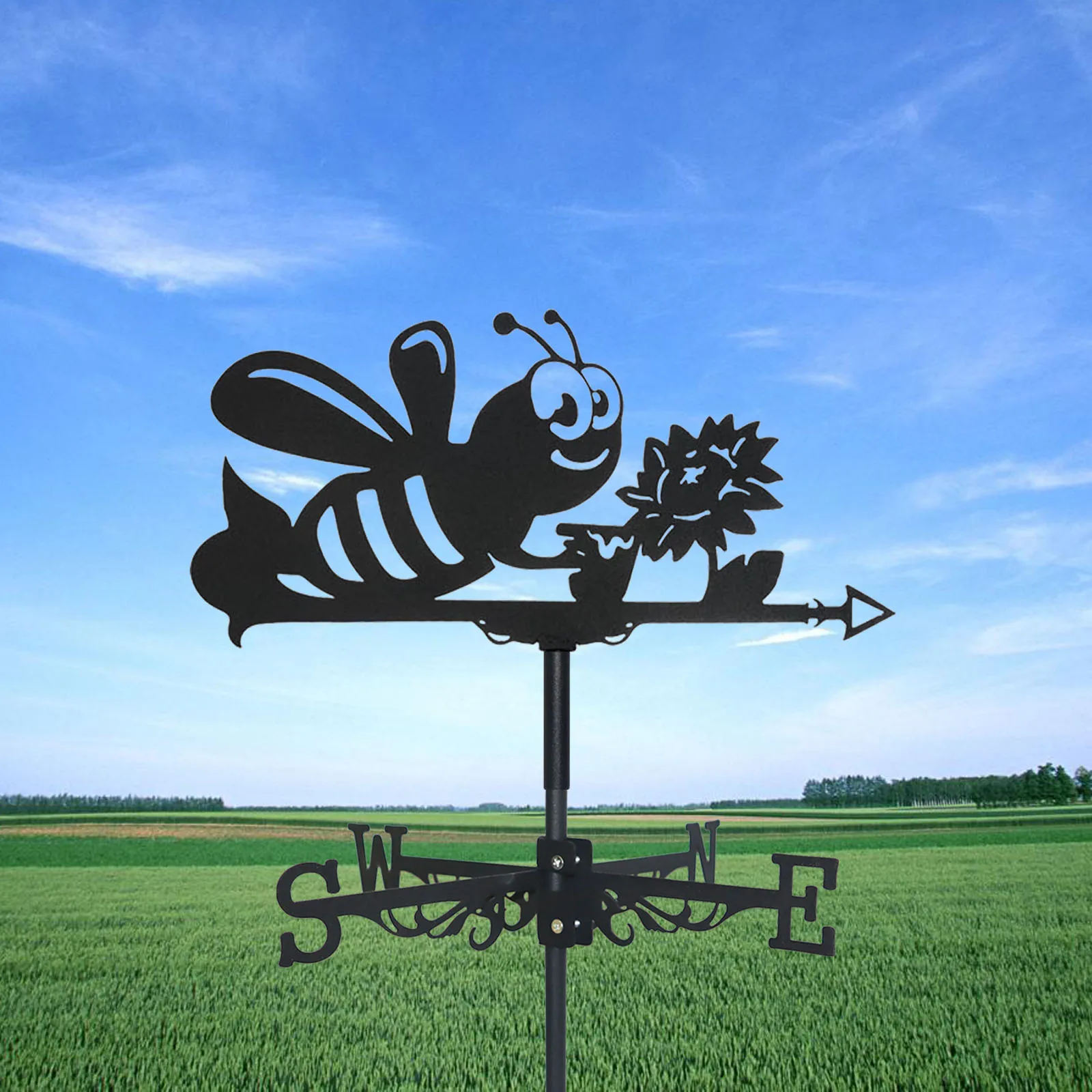 1pc-Bee-Weather-Vane-Anti-rust-Outdoor-Decor-Craft-Weathervane-For-Roof ...
