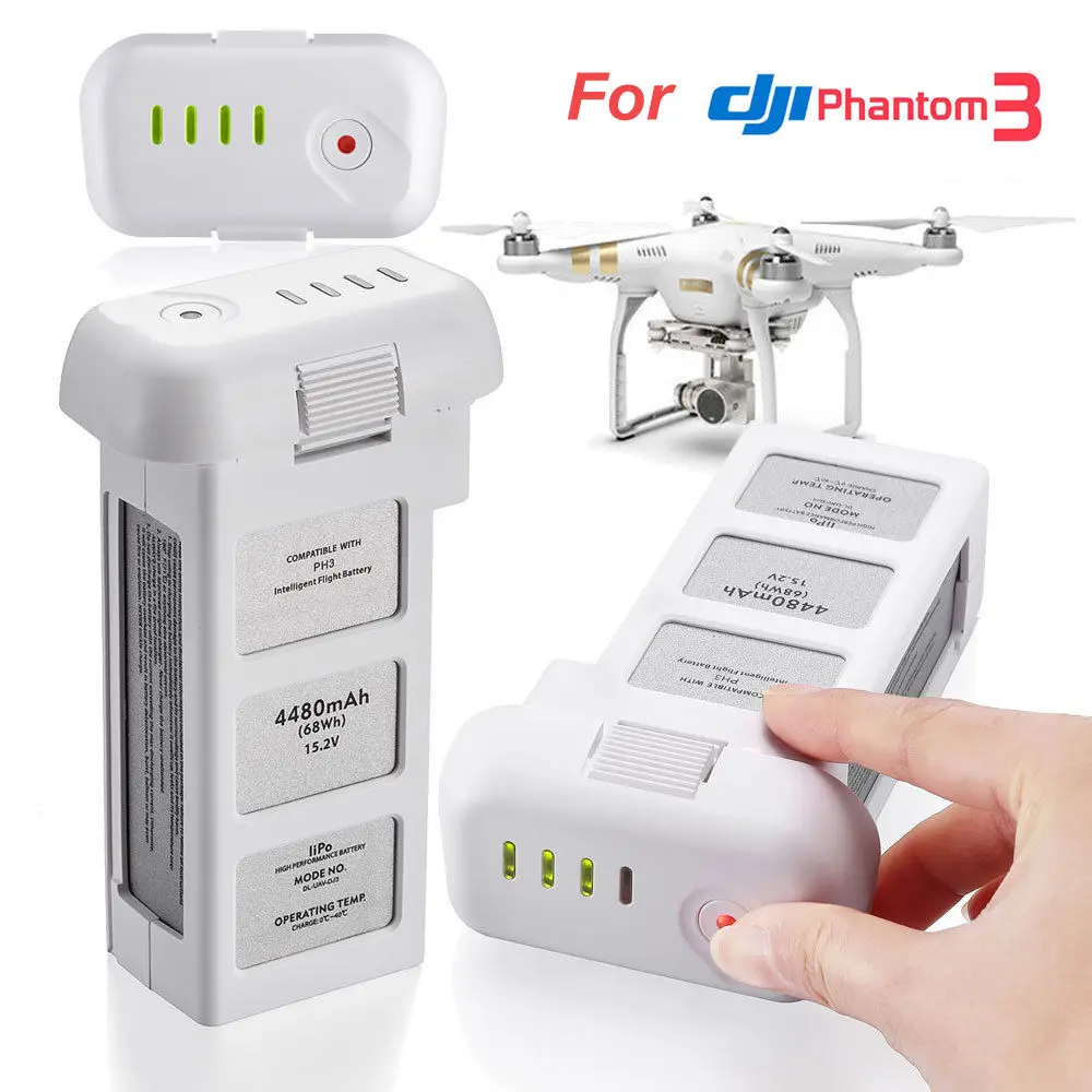 Phantom 3 Battery,15.2v 4480mah Intelligent Replacement Flight Battery ...