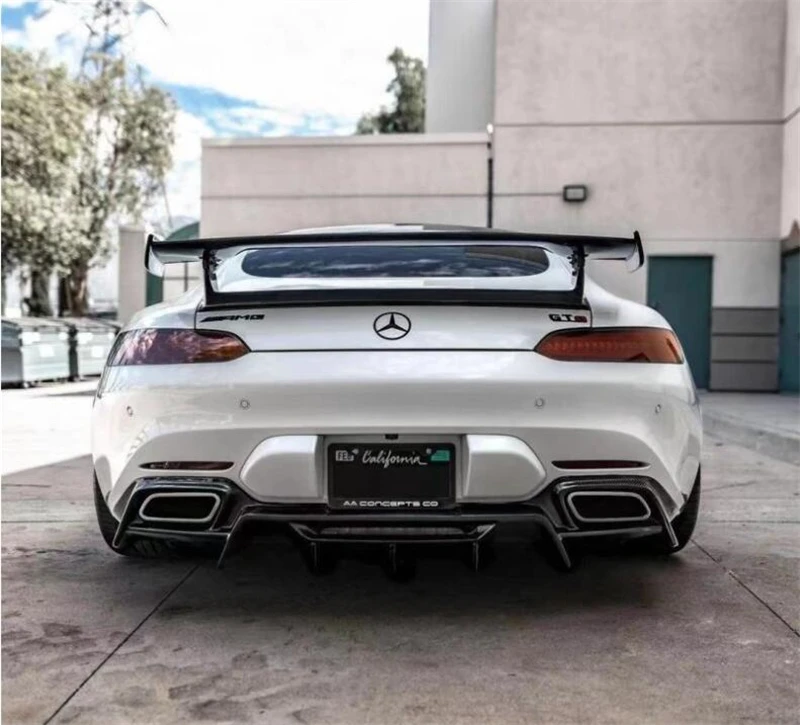 Real Carbon Fiber Spoiler For Mercedes Benz AMG GT GTS GTC C190 2015-2023 High Quality Rear Wing ...