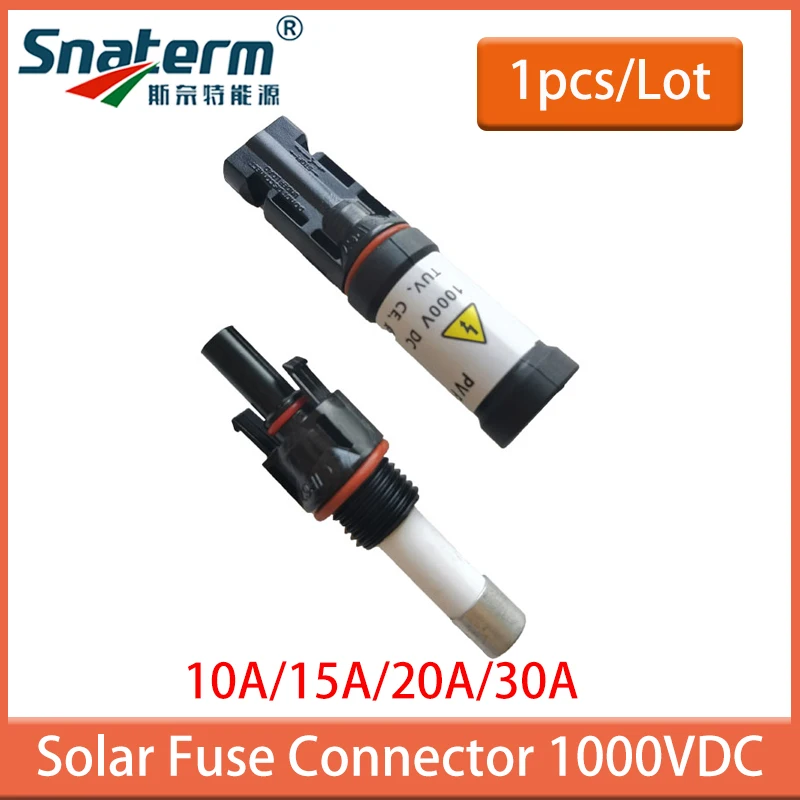 Waterproof 1000v 10A/15A/20A/30A dc Solar fuse Connectors fusible ...