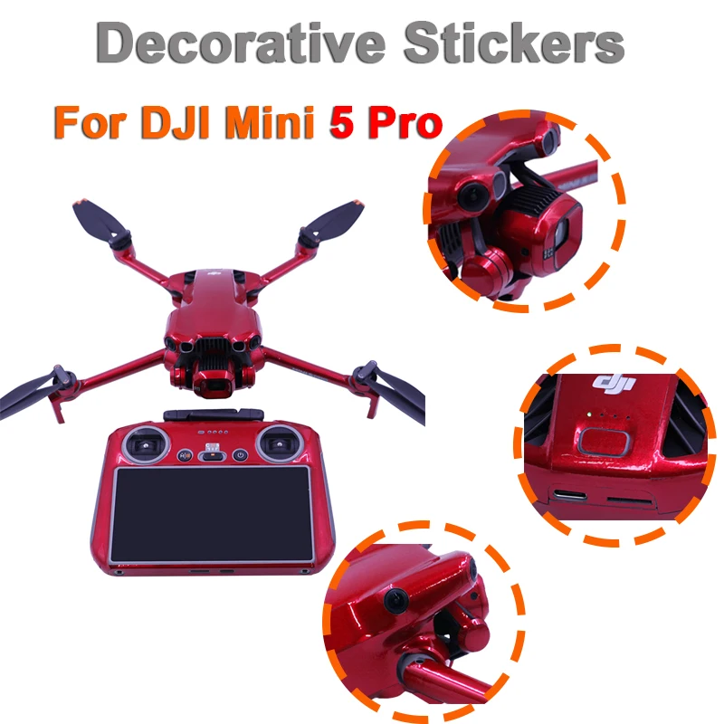 Decorative Stickers for DJI Mini 5 Pro High-Adhesion Skins Waterproof ...