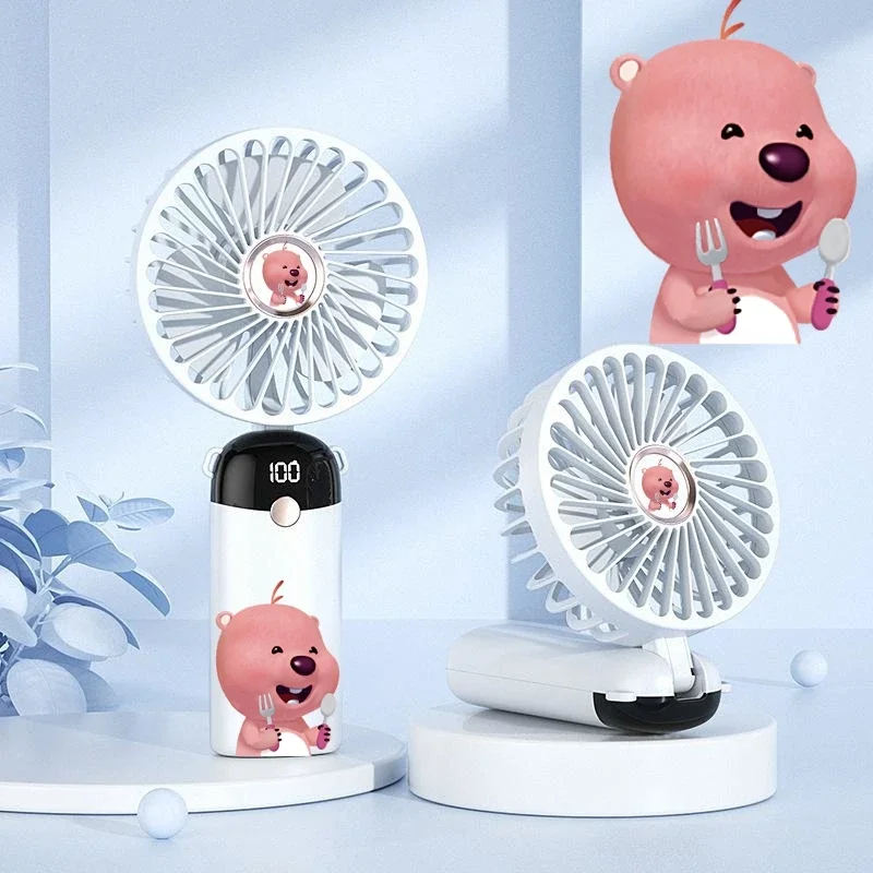 Miniso-Loopy-Mini-Fan-Pororo-Series-Cartoon-Figures-Printing-Pink ...