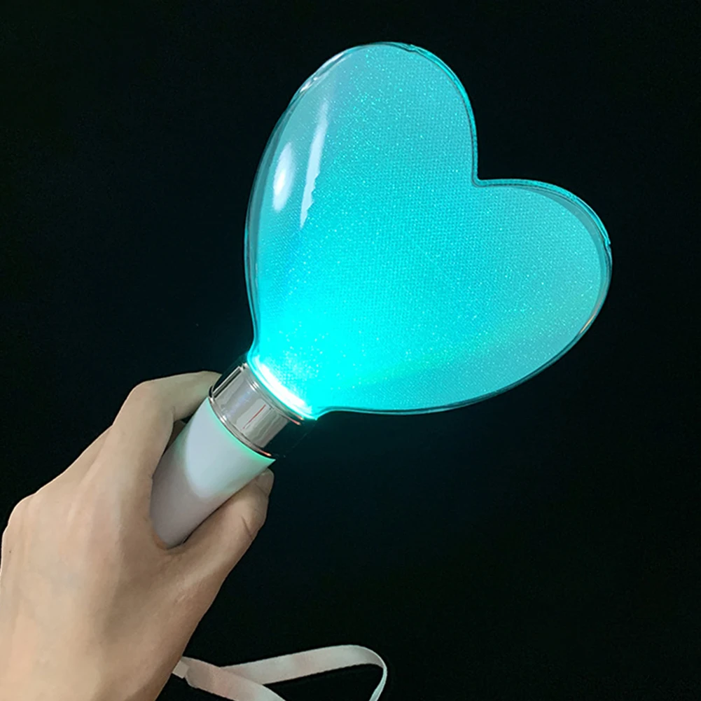 15-Colors-Change-LED-Glow-Stick-Heart-Shaped-Battery-Powered-Light ...