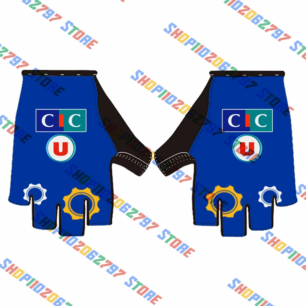 2023-CIC-U-Nantes-Atlantique-Cycling-Gloves-Men-Bicycle-Gel-Half-Finger ...