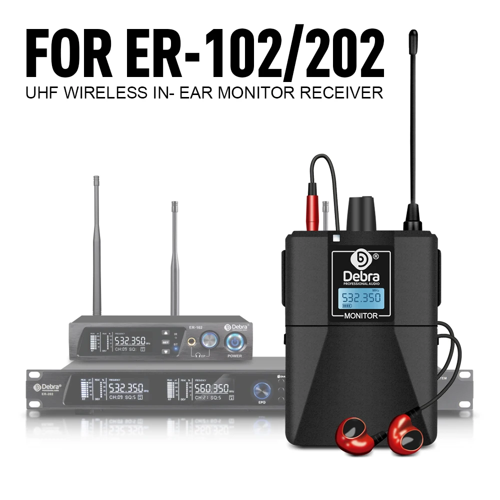 Receiver-for-Debra-Audio-Wireless-In-Ear-Monitor-System-ER-102-ER-202 ...