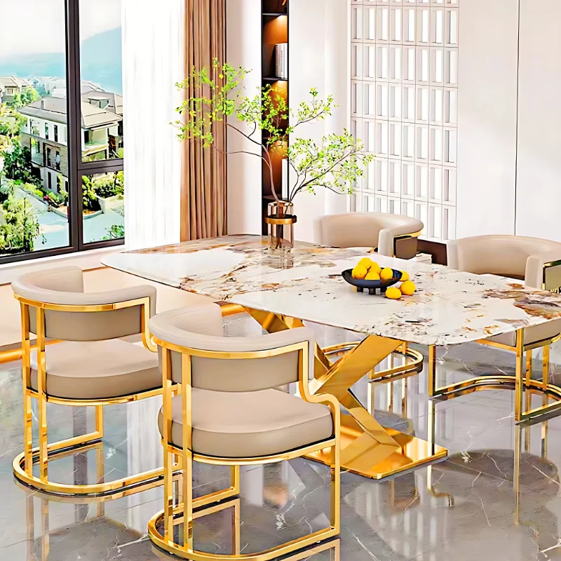 High-end-Dining-Chairs-Leisure-Tea-Chairs-Tables-and-Chairs-Italian ...