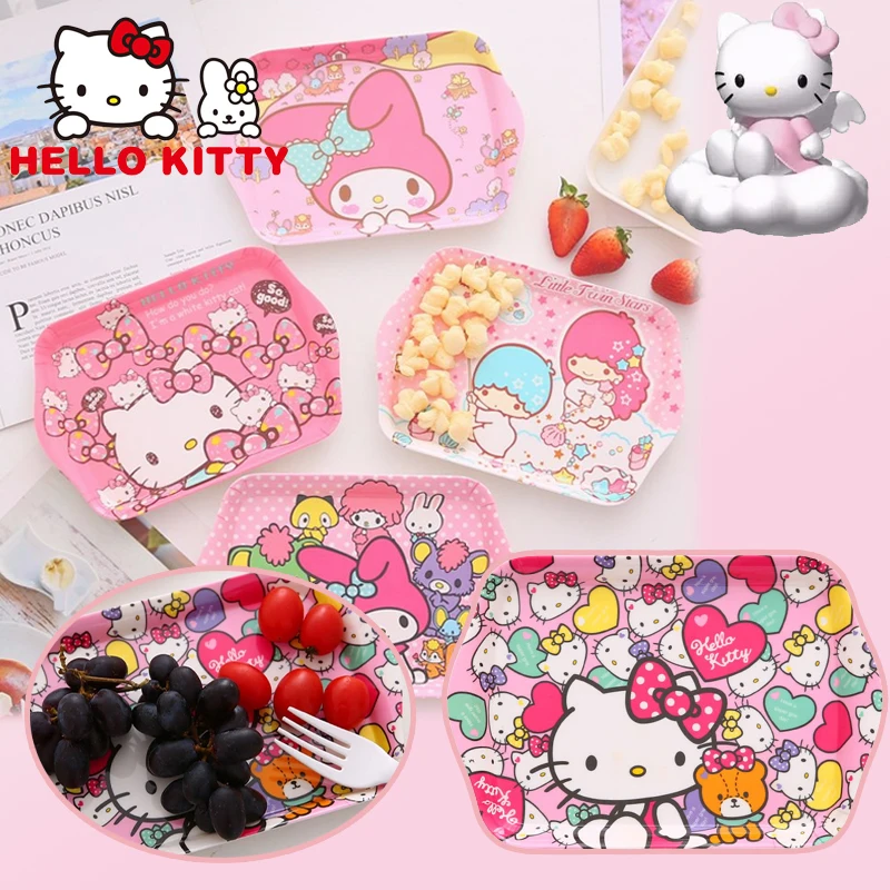 Hello Kitty Fruit Tray Melamine Bowl Cute Children's Snack Bowl Home ...