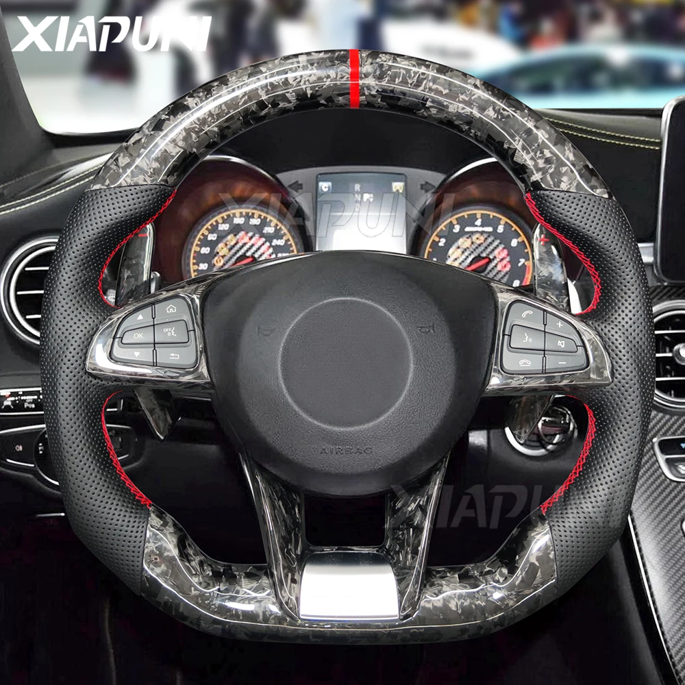 Steering Wheel Fit For Benz Mercedes AMG W205 C63 W212 W204 W213 CLS ...