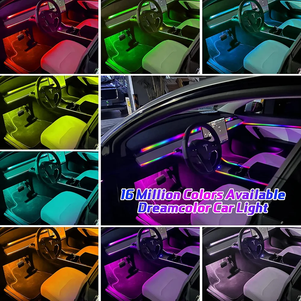 Purple Interior Car Lights
