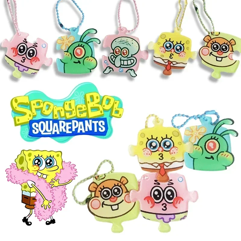 SpongeBob-Keychain-Puzzles-Cartoon-Anime-Key-Ring-Cute-Small-Lovers-Bag ...