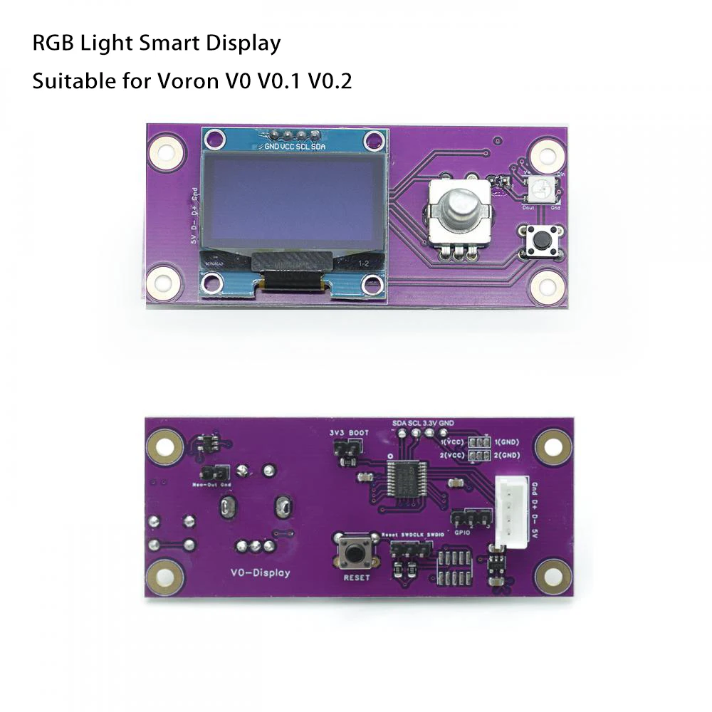 1pc Voron V0 V0.1 V0.2 OLED Display for Raspberry Pi / Gemini RGB Light Smart Display For Voron ...