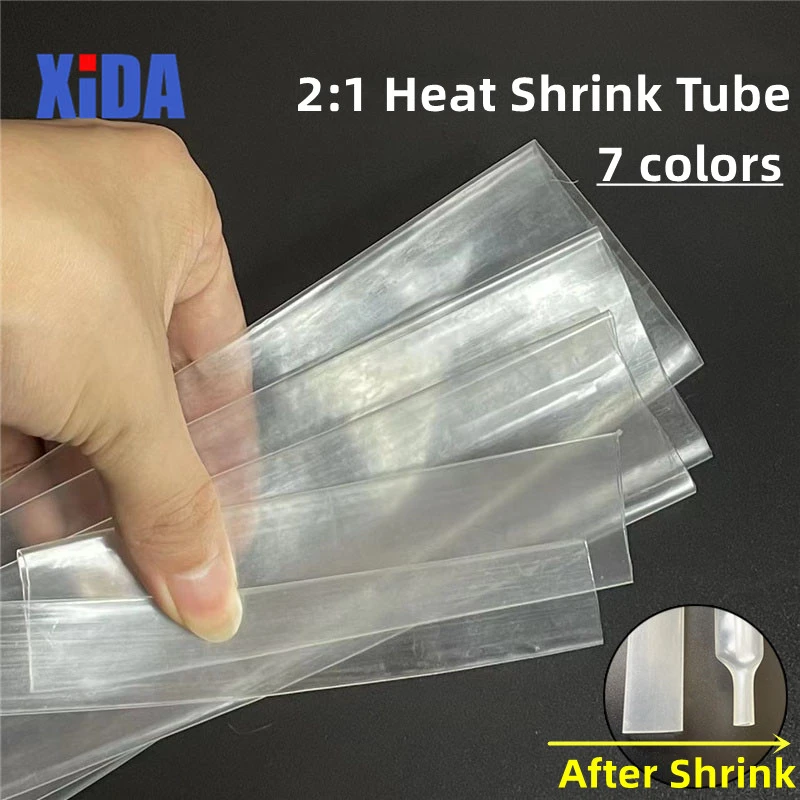 1 Meter Heat Shrink Tube Black Transparent Wrap Wire Sell Connector ...