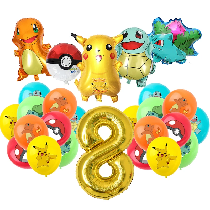 New Birthday Party Decorations Kits Pikachu Theme Paper Plates Napkins ...
