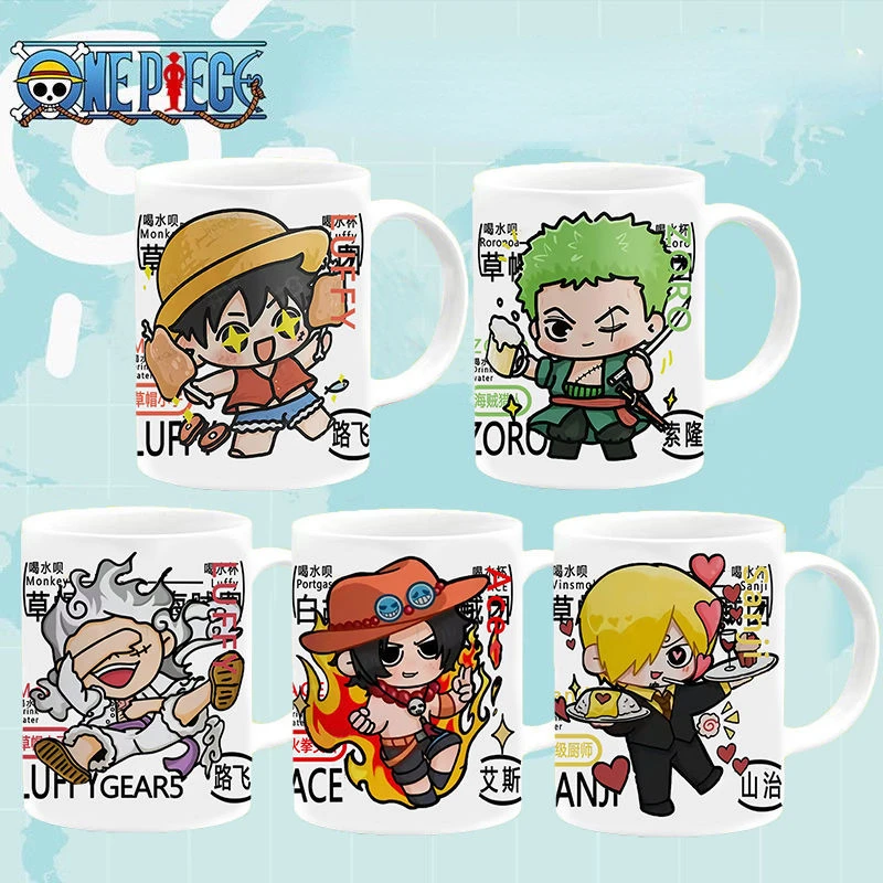 One-Piece-Anime-Cartoon-Peripheral-Kawaii-Ceramic-Cup-Luffy-Zoro-Cute ...