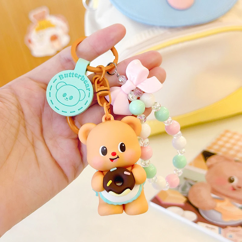 Kawaii-Cartoon-Butter-Bear-Keychain-Charms-Toy-For-Women-Girls-Cute ...