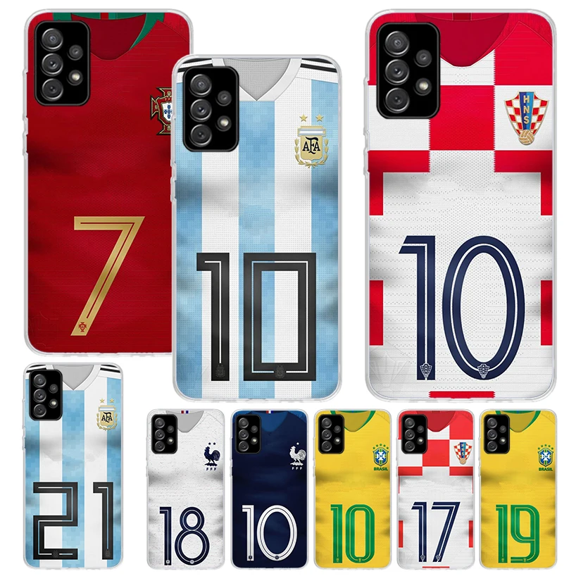 Football Player Number Uniforms Print Soft Case for Samsung Galaxy A53 ...
