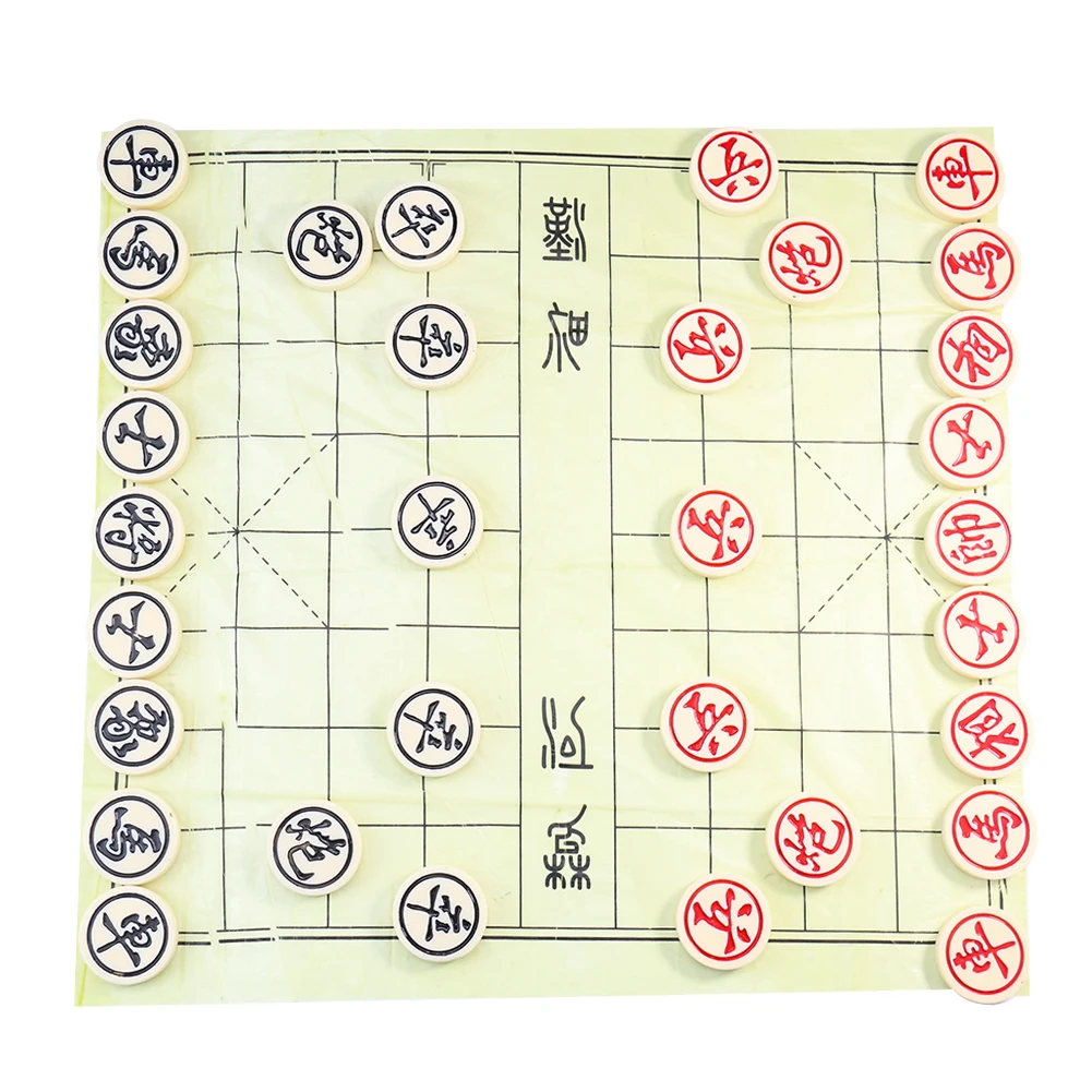 27/38mm Resin Chess Pieces Portable Traditional Chinese Chess Set ...