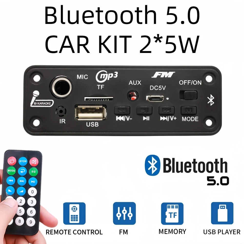 DC-5V-Bluetooth-5-0-MP3-Decoder-Board-10W-Amplifier-MP3-Player-Support ...