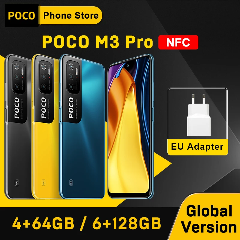 Global Version Poco M3 Pro 4gb 64gb/ 6gb 128gb 5g Nfc Dimensity 700 ...