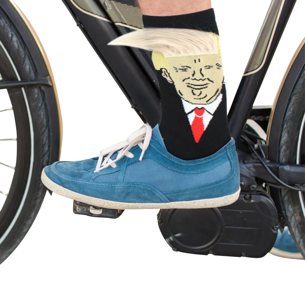 Trump-Socks-With-Hair-Trump-Face-Compression-Socks-Novelty-Funny-Wig ...