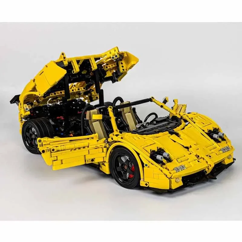 Building Blocks Sports Car C12 S MOC-201407 Mechanical Racing Car Model ...