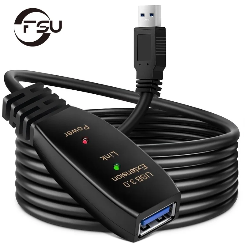 FSU-5m-10m-20m-Active-USB-3-0-Extension-Cable-Type-A-Male-To-Female ...