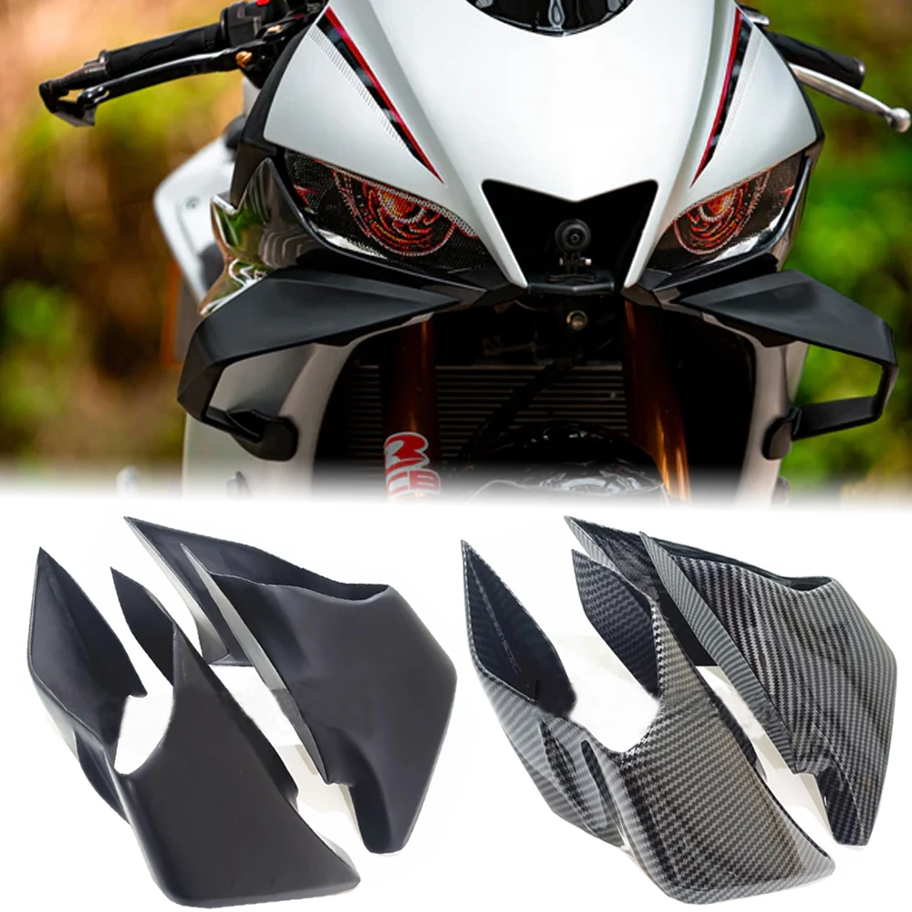 for-Yamaha-R3-Winglets-Side-Wing-Front-Fairing-Downforce-Spoilers-with ...