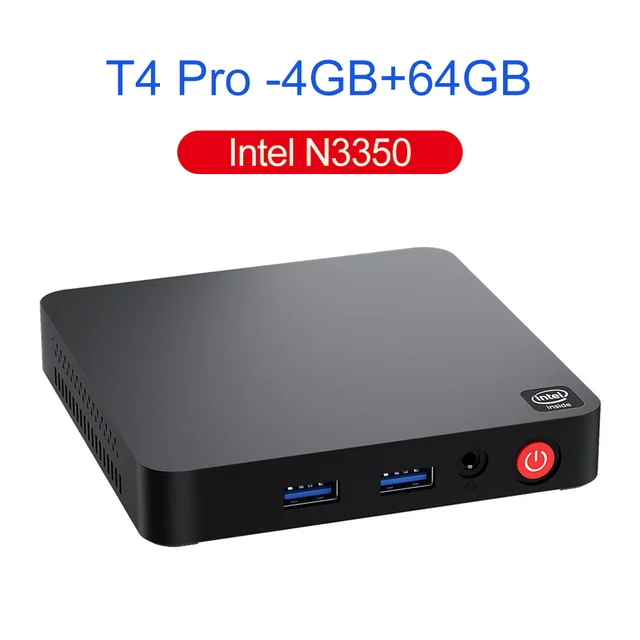 Beelink-T4 Pro Mini PC, Processador Intel Apollo Lake, N3350, 4K, 4GB, 64GB, BT4.0, 1000M, AC ...
