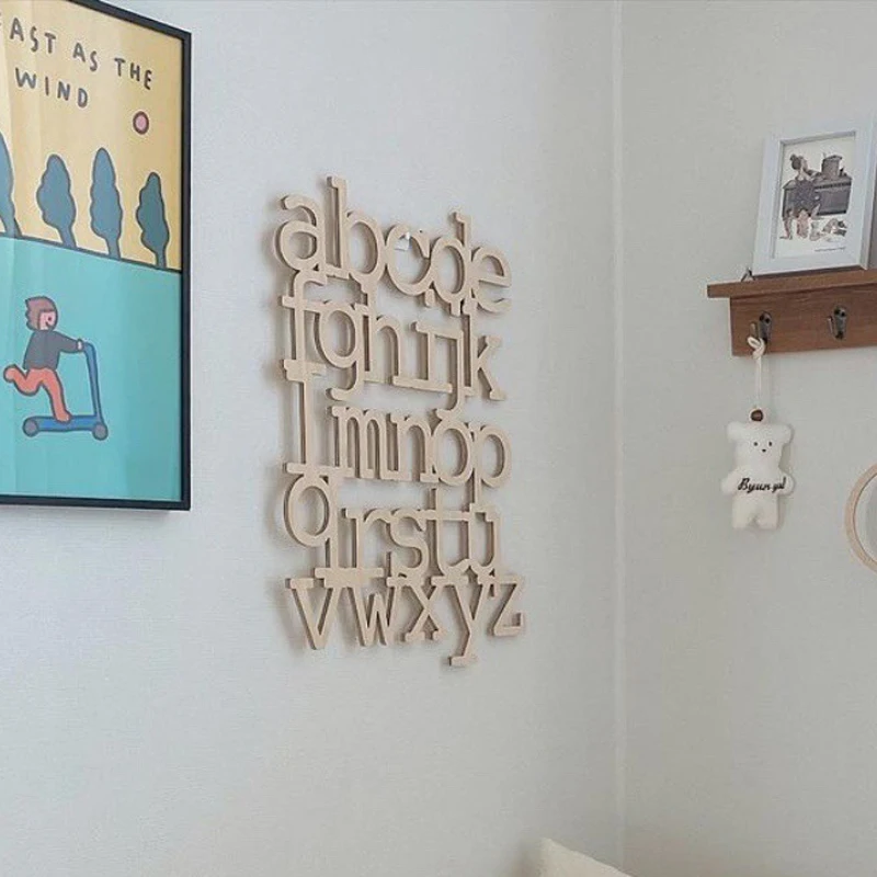 Wooden Alphabet Letters For Nursery Wall