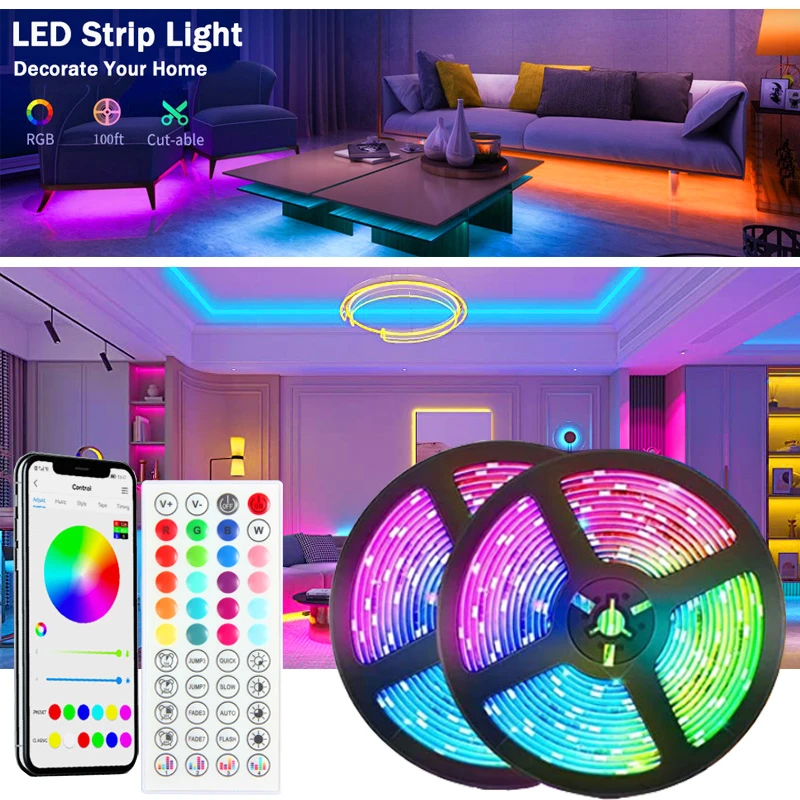 Led Lights Bedroom 5m | Led Light Strip 5 Room | Led Lights Bedroom 20 ...