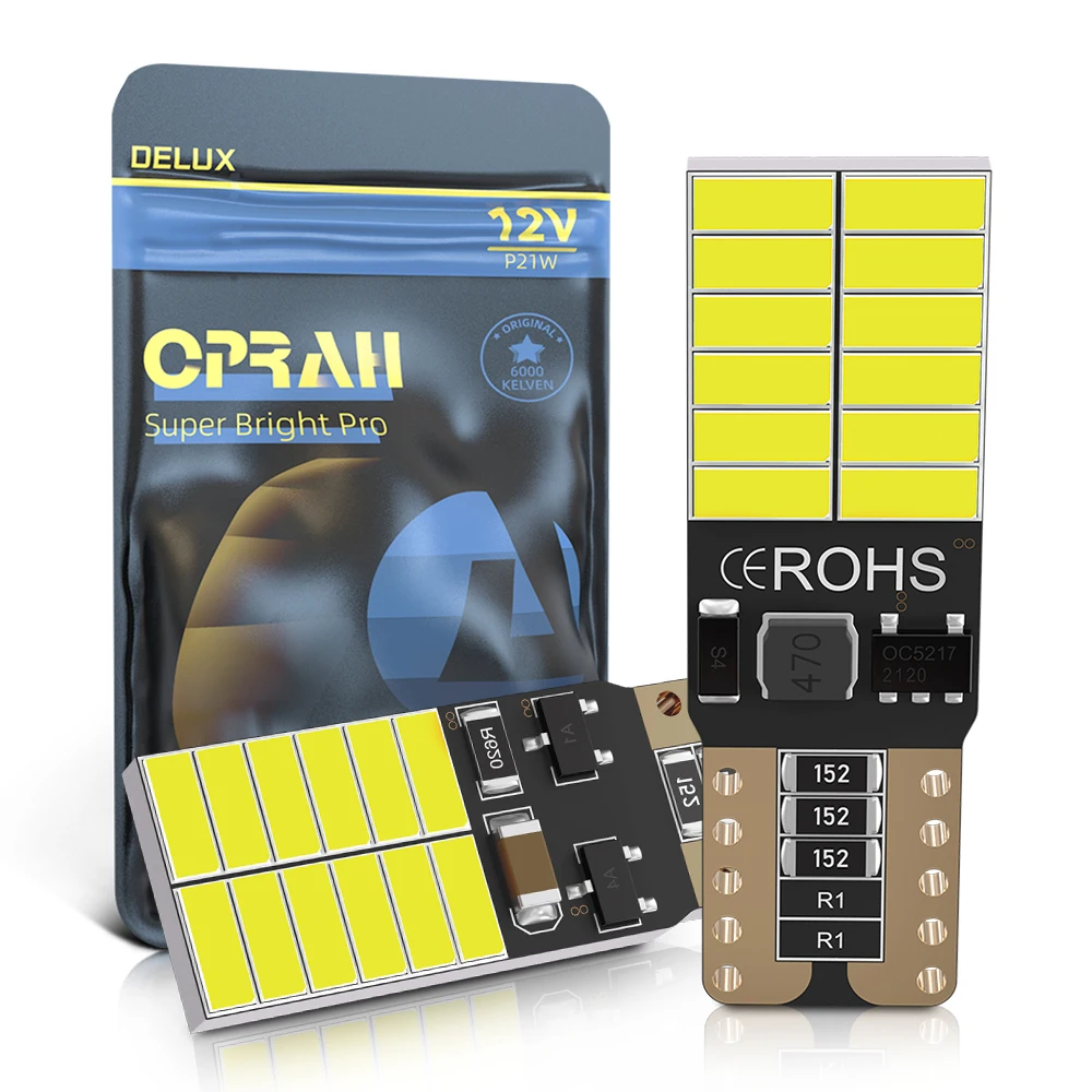 2x Car 5w5 Led Bulb T10 W5w Led Signal Light Canbus Auto Claerance ...