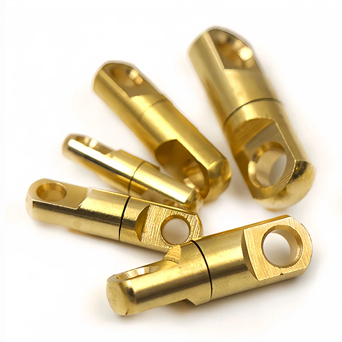 5-12mm Solid Brass Swivel Eye Rotating Connector for Keychain Round ...