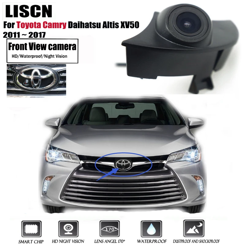 Car-Front-View-camera-For-Toyota-Camry-Daihatsu-Altis-XV50-2011-2017-Waterproof-Parking-LOGO ...