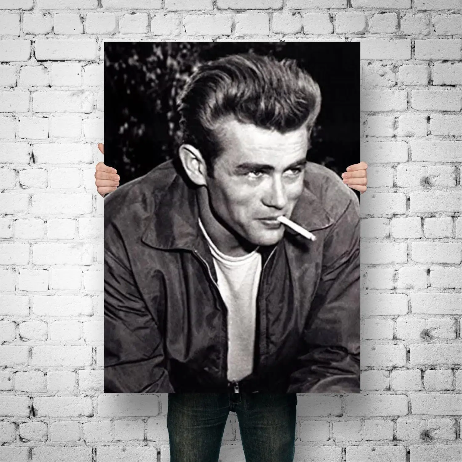 James Dean Black And White Poster