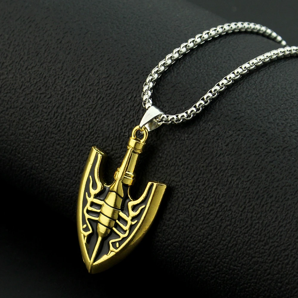 Anime JOJOS BIZARRE ADVENTURE Necklace Kujo Jotaro Arrow Metal Pendant ...