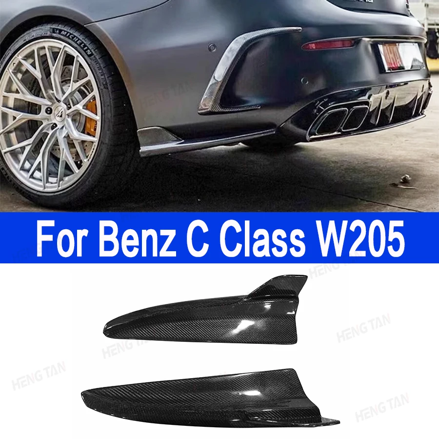 For-Mercedes-Benz-C-Class-W205-C200-C300-C450-C63-Carbon-Fiber-wrap ...