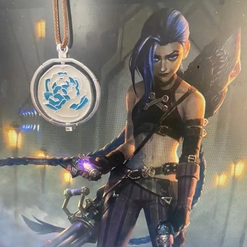 LOL Jinx Arcane cosplay props necklace anime Arcane Ekko‌ Powder Lovers ...