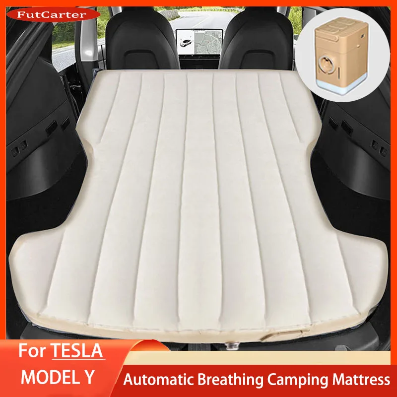 For-Tesla-Model-Y-Automatic-inflatable-Folding-Camping-Mattress-Travel ...