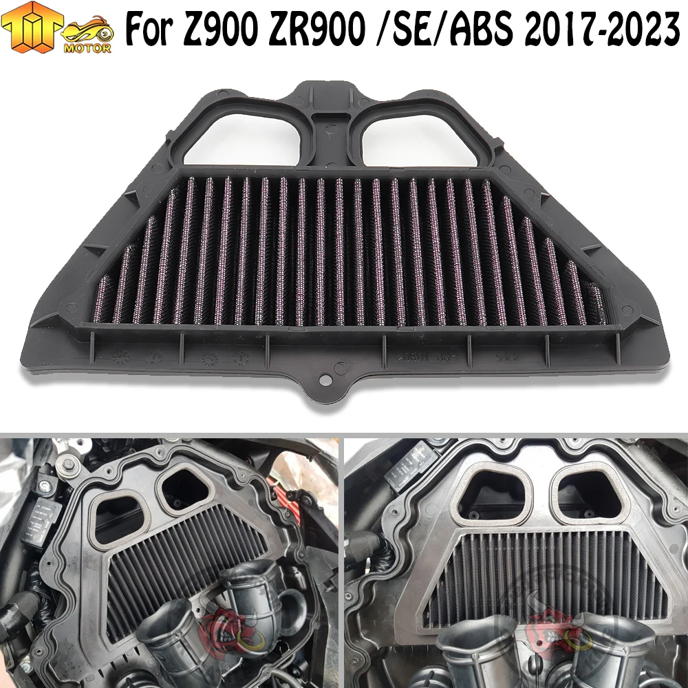 High-Flow-Air-Filter-For-Kawasaki-Z900-ZR900-SE-ABS-2017-2018-2019-2020 ...