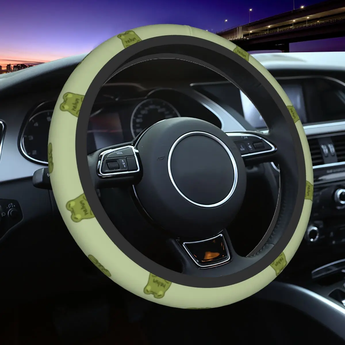 He-Him-Car-Steering-Wheel-Cover-Anti-slip-Pronouns-Frog-Auto-Steering ...
