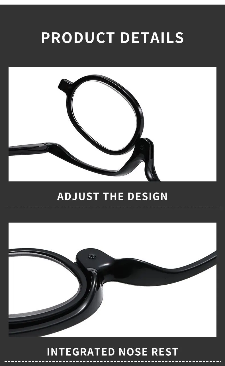 Bleu - Dioptrie +5,00 - Lunettes De Lecture De Maquillage Pour Femmes ...