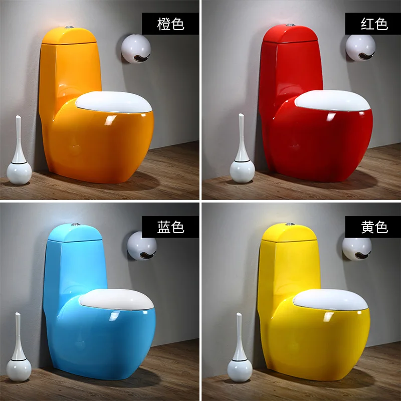 Household-toilet-siphon-type-color-personality-creative-small-egg-type ...
