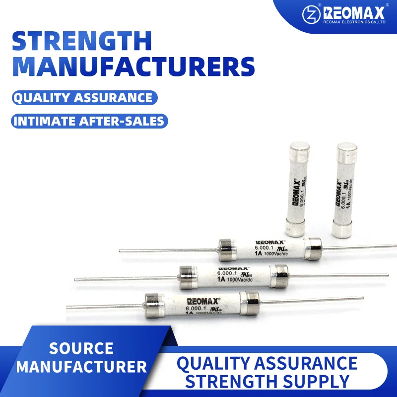 250V 300V 500V 600V 750V 1000V Series Time-Lag Ceramic Tube Fuse 6.5 ...
