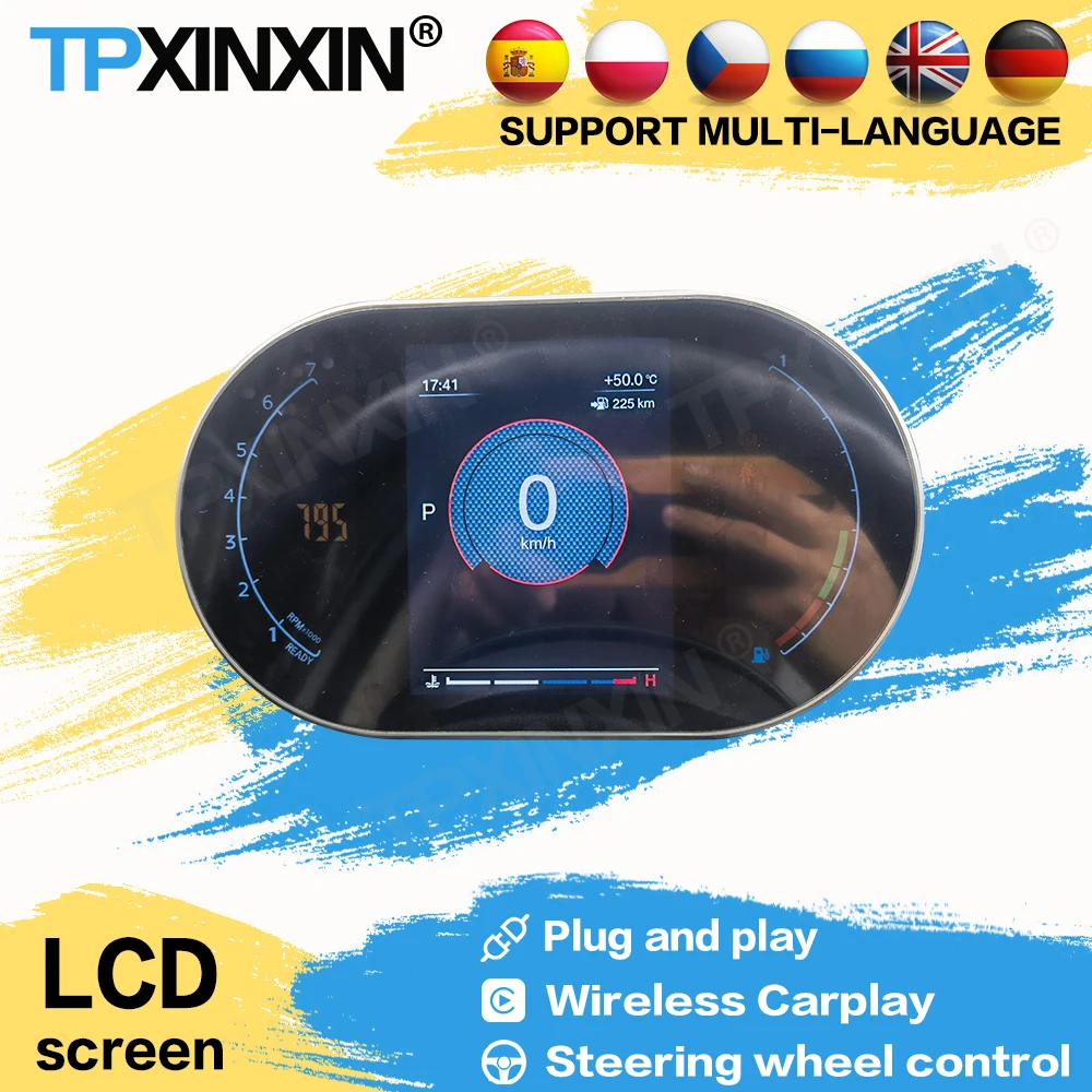 12.3 Digital Performance Display Dashboard Speed Table Car Virtual For ...