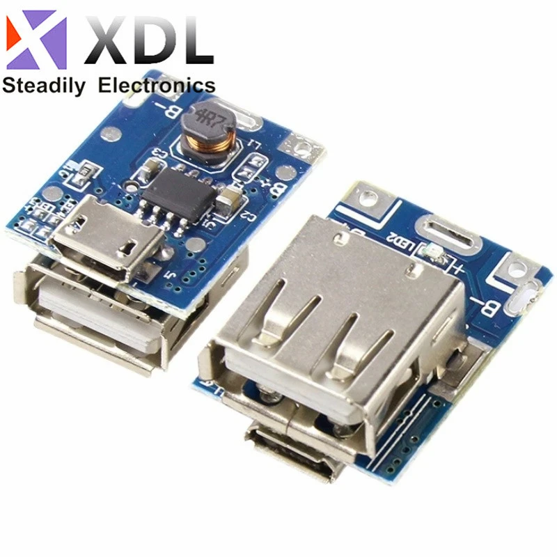 10pcs 5V 1A Boost Step Up Power Module LED Lithium LiPo Battery ...