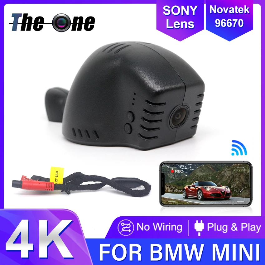 Plug and play Front and Rear Wireless Car DVR Wifi HD 4K Dash Cam ...
