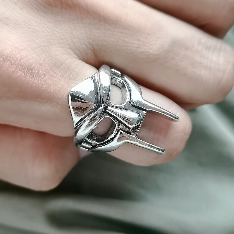 Fashion-Hip-Hop-MF-DOOM-Mask-Ring-Men-Gladiator-Punk-Egyptian-Pharaoh ...