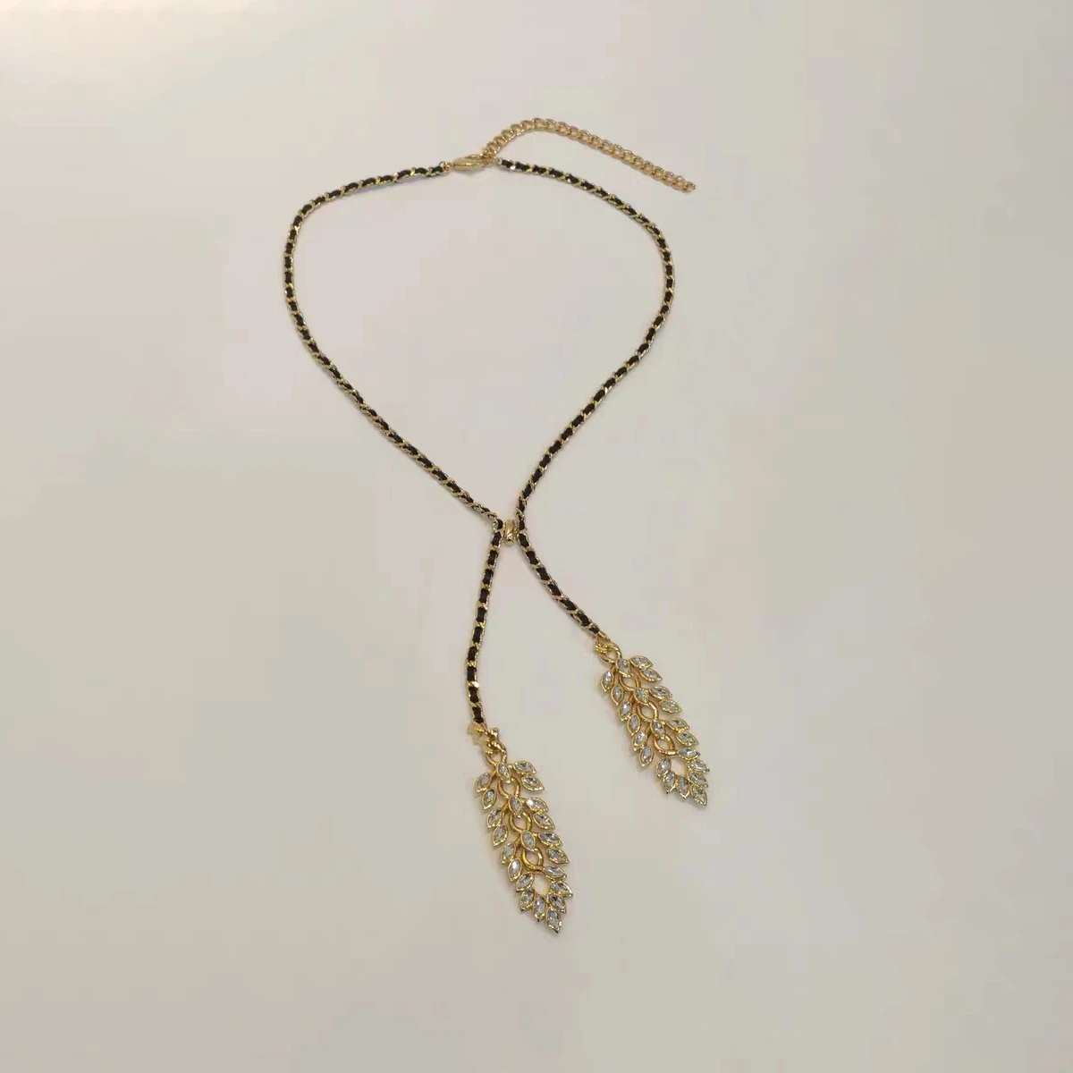 NIGO-Shipping-Free-Wheat-Ear-Black-Leather-Double-Waist-Chain-Brass ...